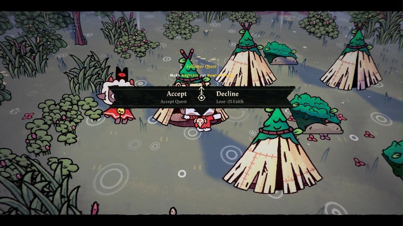 Follower asked to eat a bowl of poop!! The Cult Of The Lamb PS5 - YouTube