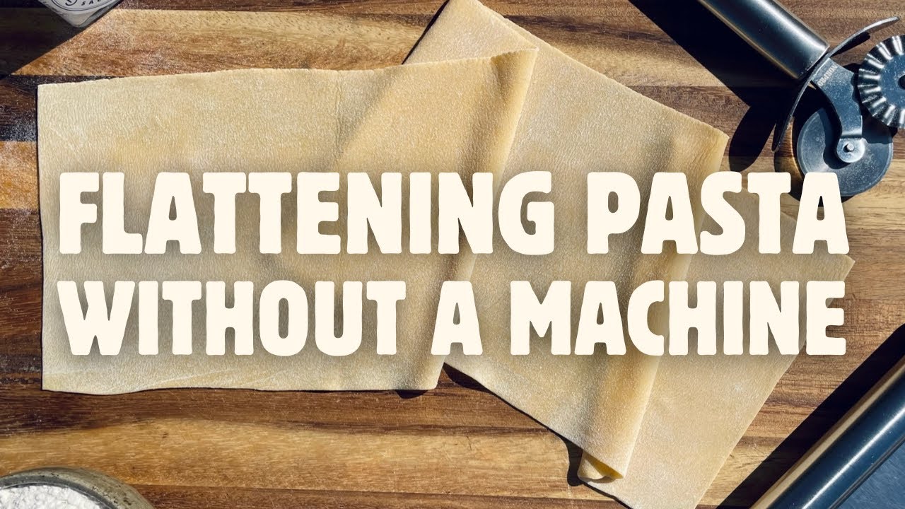 How to Flatten and Cut Pasta without a Machine - YouTube