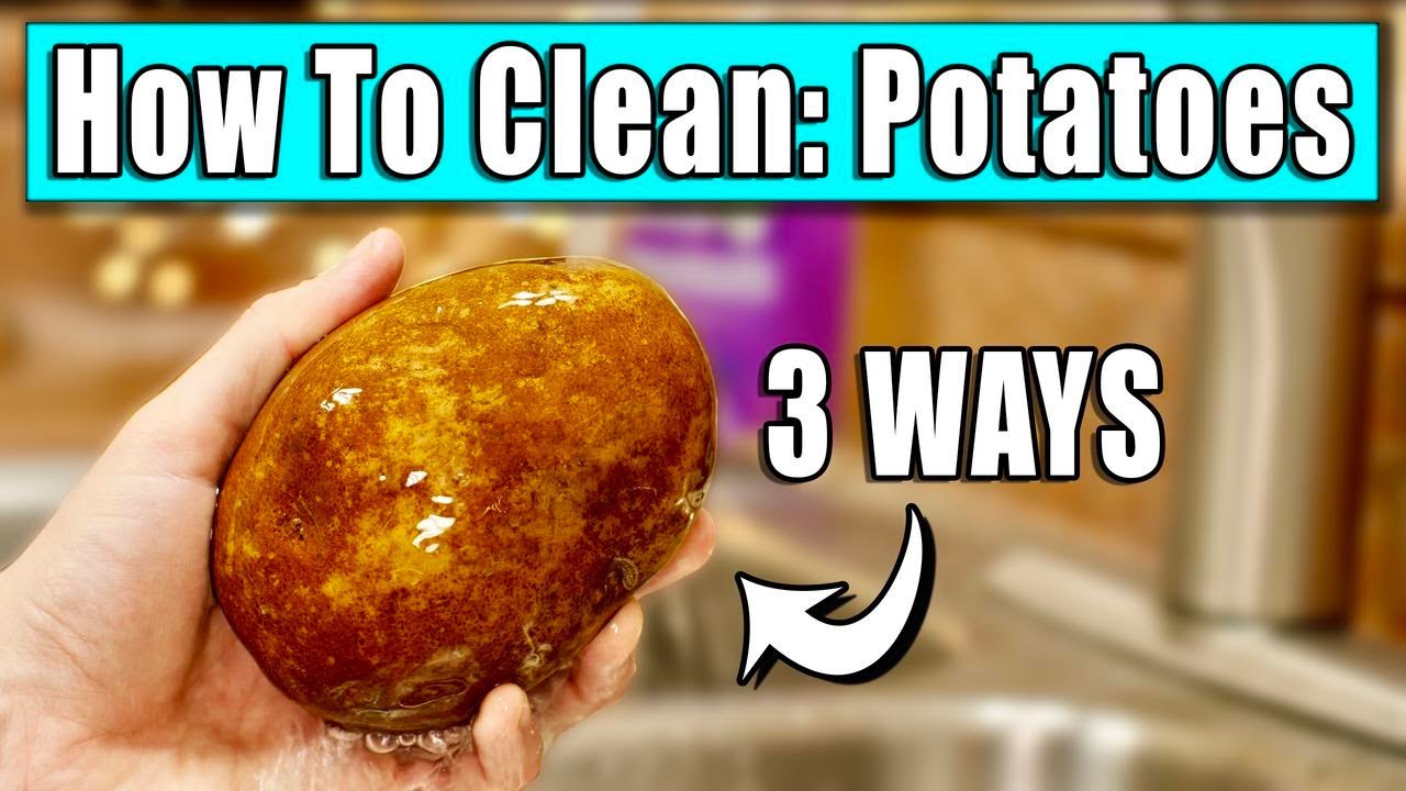 How To Clean Potatoes - 3 Methods - YouTube