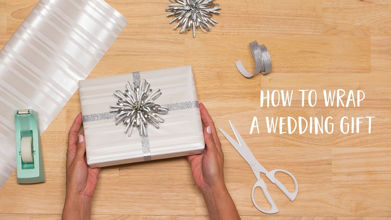 How to Wrap a Wedding Gift - YouTube