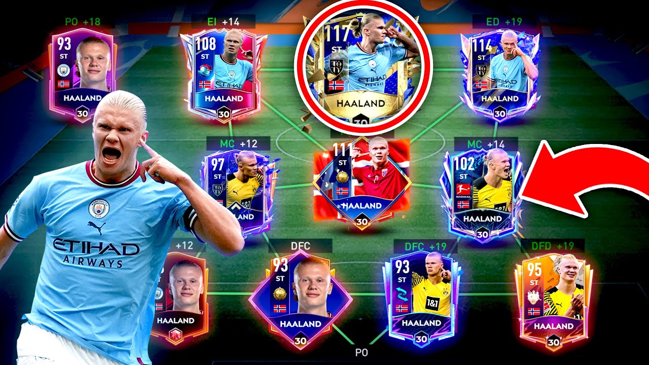 🤯 ESTOS SON TODOS LOS HAALAND DEL FIFA 23 MOBILE !!! HAALAND 117 GRL ...