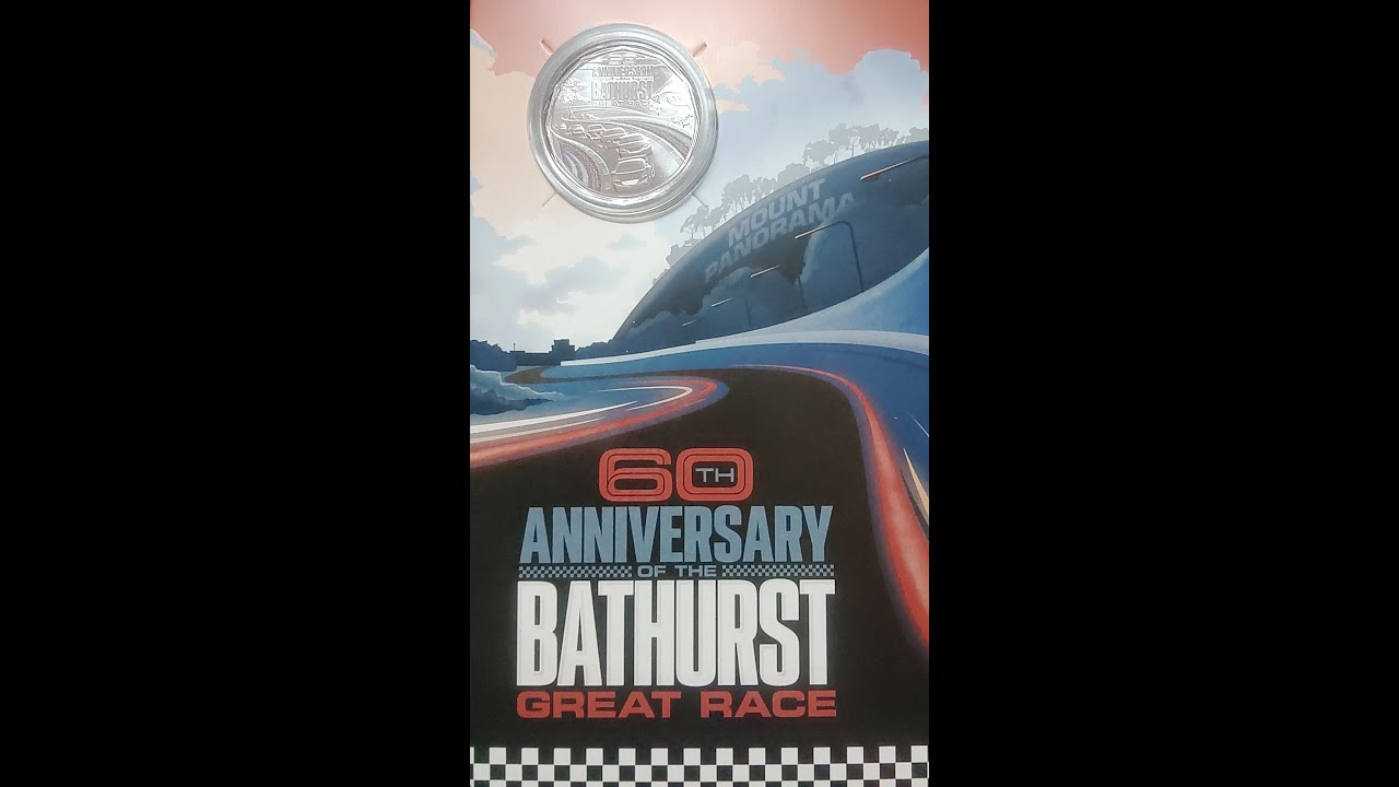 🇦🇺🚘60TH ANNIVERSARY OF BATHURST GREAT RACE 50 CENT COIN 🚘🇦🇺 - YouTube