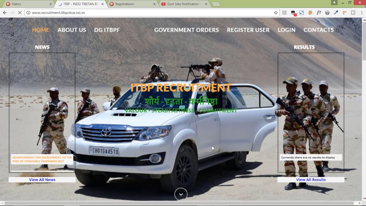 ITBP Recruitment 2017 || How To Apply Online ? || Indo Tibetan Border ...
