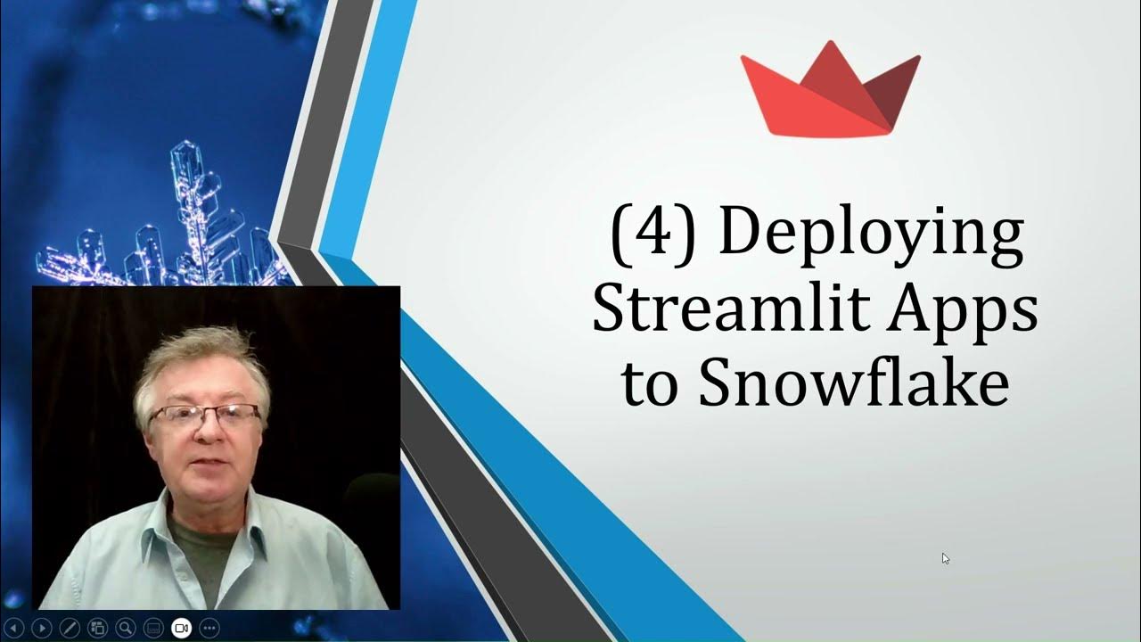 (4) Deploying Streamlit Apps to Snowflake (from "Streamlit for Snowflake") - YouTube