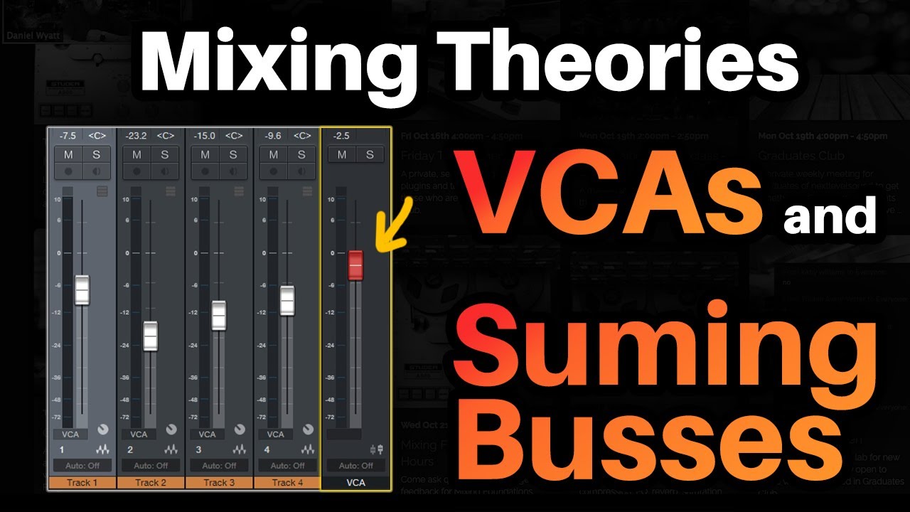 VCAs vs Summing Busses | Why and how Pros use them - YouTube