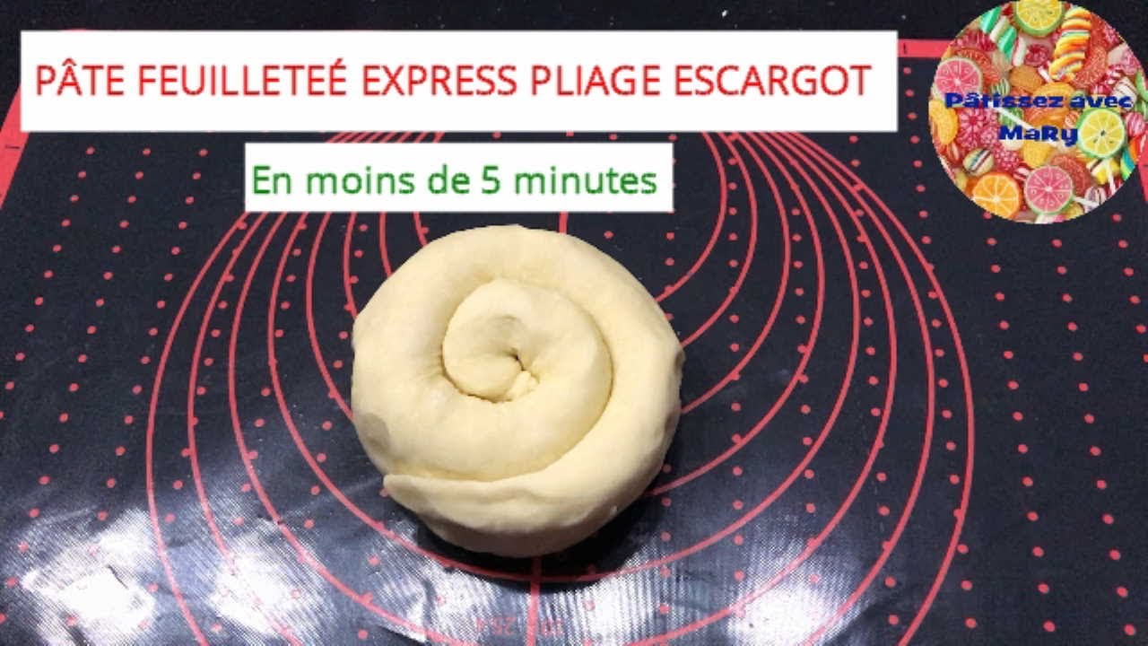 PÂTE FEUILLETÉE EXPRESS PLIAGE EN ESCARGOT 🐌 Recette au Thermomix - YouTube