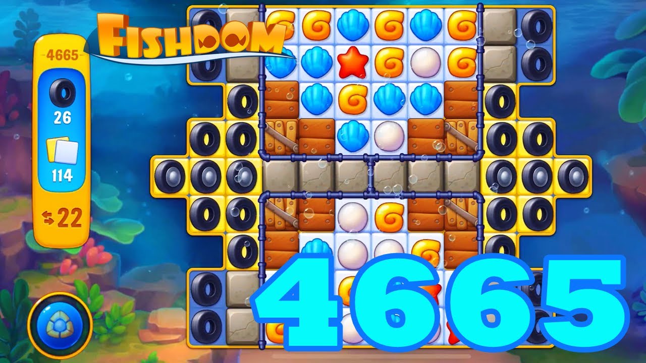 Fishdom Level 4665 HD Walkthrough | 3 - match puzzle | gameplay ...