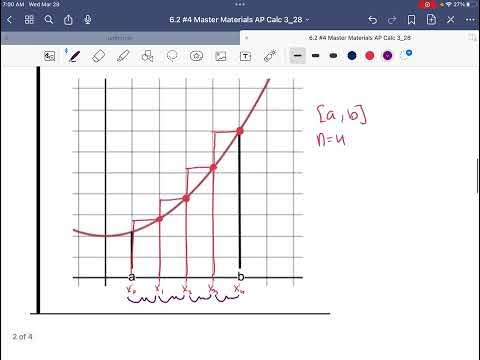 Approximating Area Under a Curve Using Right Riemann Sums - YouTube