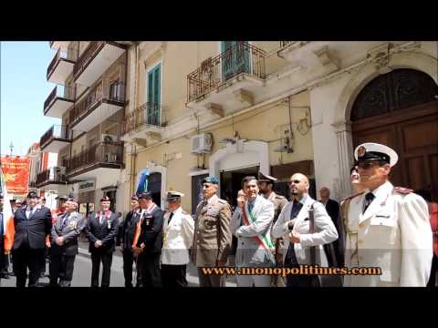 Cerimonia di intitolazione dell'ANCR - Sezione di Monopoli al Ten ...