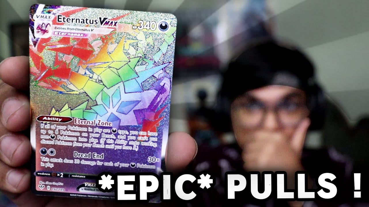 GOT A *SECRET RARE* VMAX CARD IN MY FIRST POKEMON BOOSTER BOX ! (part 1 ...