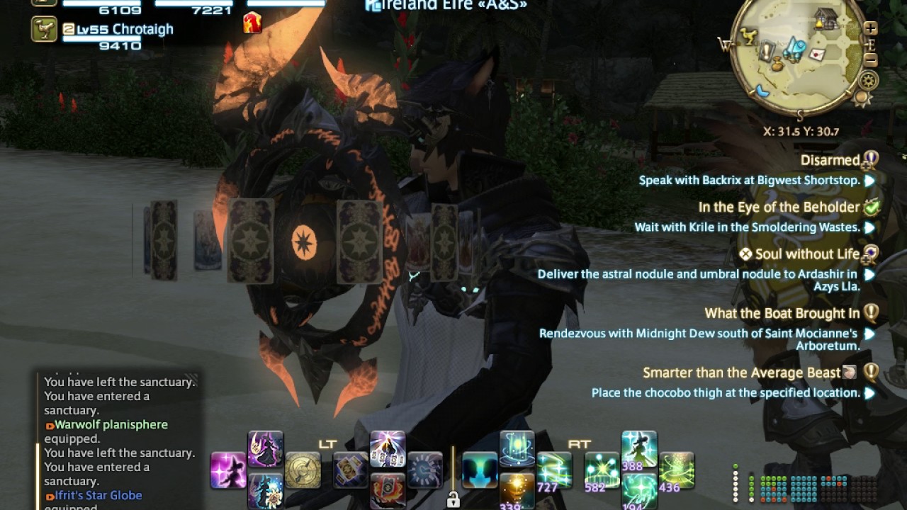 Final Fantasy XIV FFXIV AST Astrologian Ireland Eire Ifrit's Star Globe ...