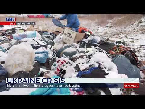 Ukraine: GB News' Bradley Harris reports from the Medyka border crossing in Poland