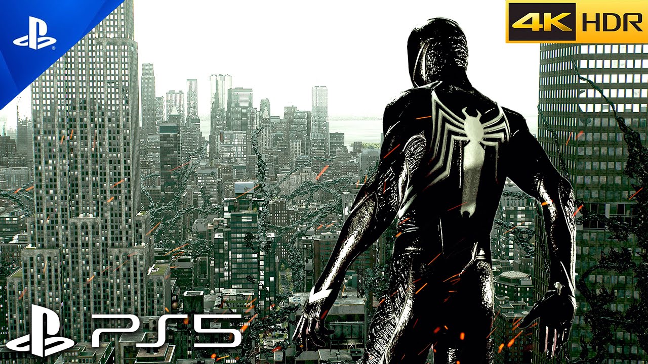 (PS5)Spider-Man 2 - The MOST BADASS Black Suit Peter Moments | Next-Gen ...