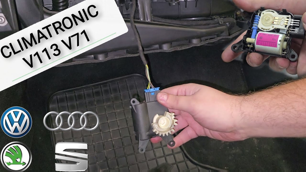 climatronik - nefunkčné klapky - servomotor kúrenia V71 V113 + kontrola ...