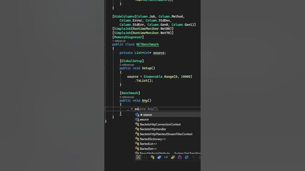 Net 7 Vs Net 8 Linq Any Benchmark Csharp Csharptutorial Csharpprogramming Benchmark