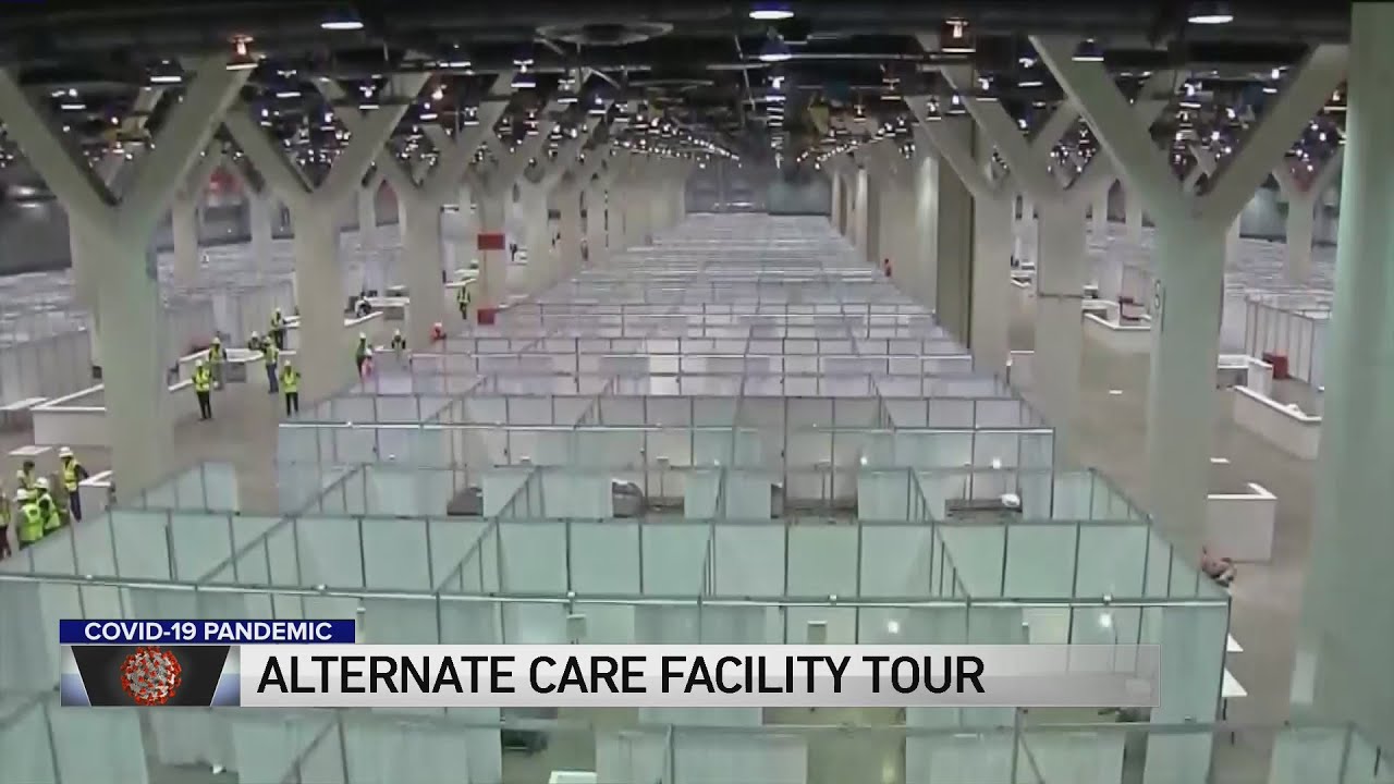 Pritzker, Lightfoot and Duckworth tour alternate care facility at ...