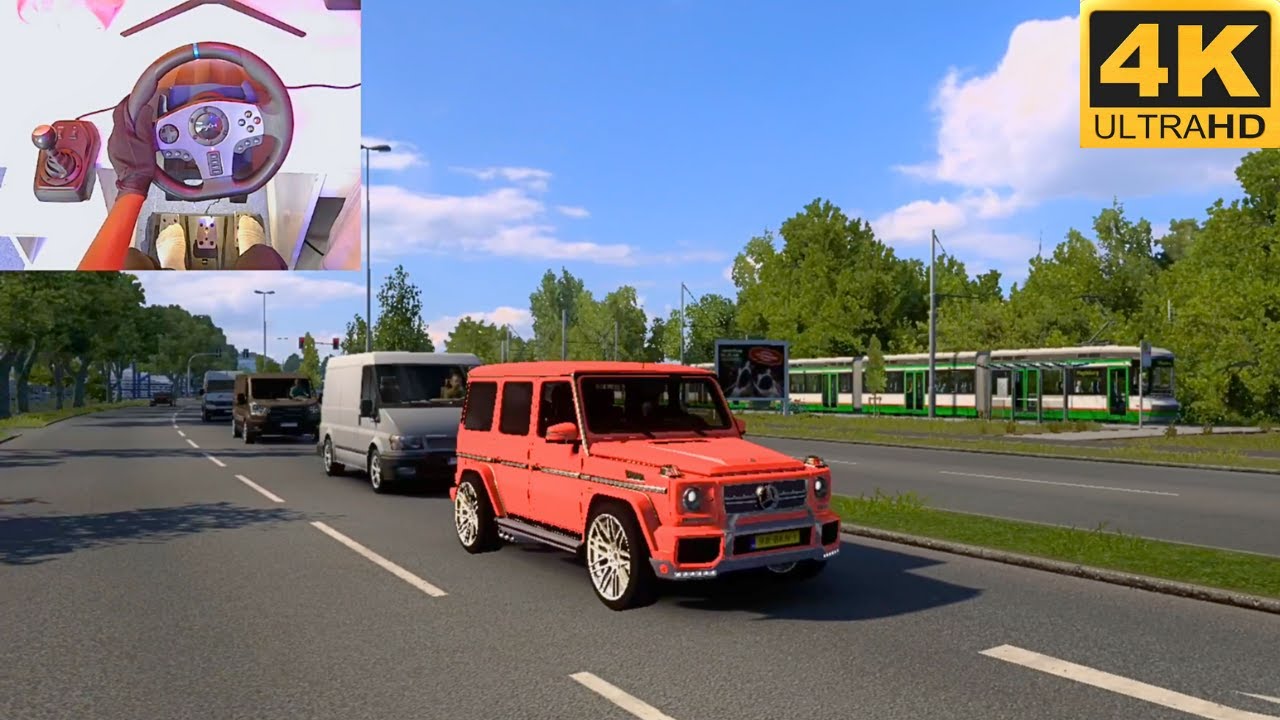 Mercedes Benz W463 G65 AMG Car Driving | ETS 2 - Car Mode 4k Gameplay - YouTube