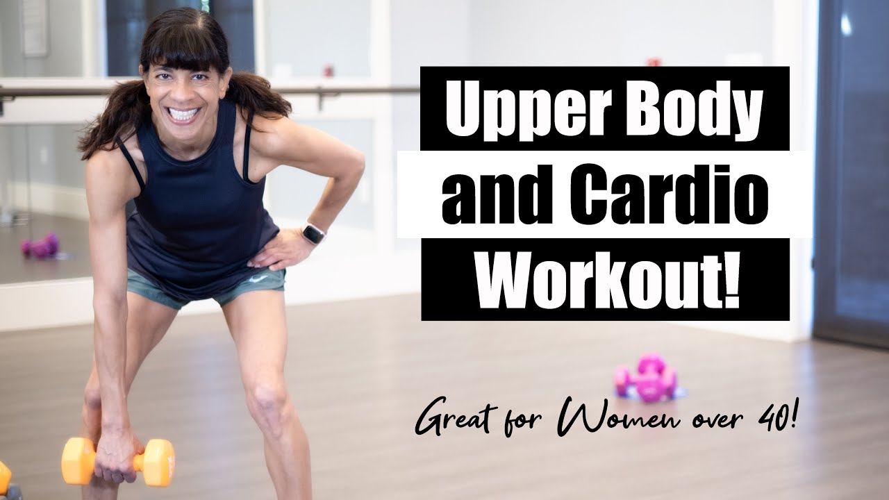 Upper Body Workout | Cardio | At Home | For Women Over 40 - YouTube