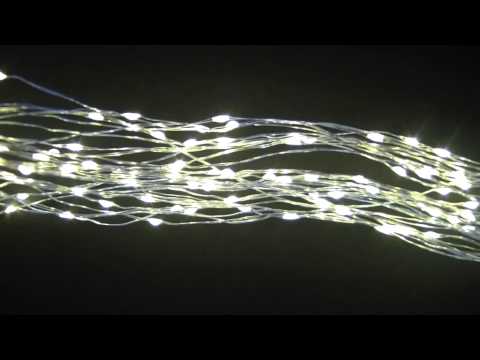 Guirlande lumineuse 32 fils micro LED BLANC CHAUD - YouTube
