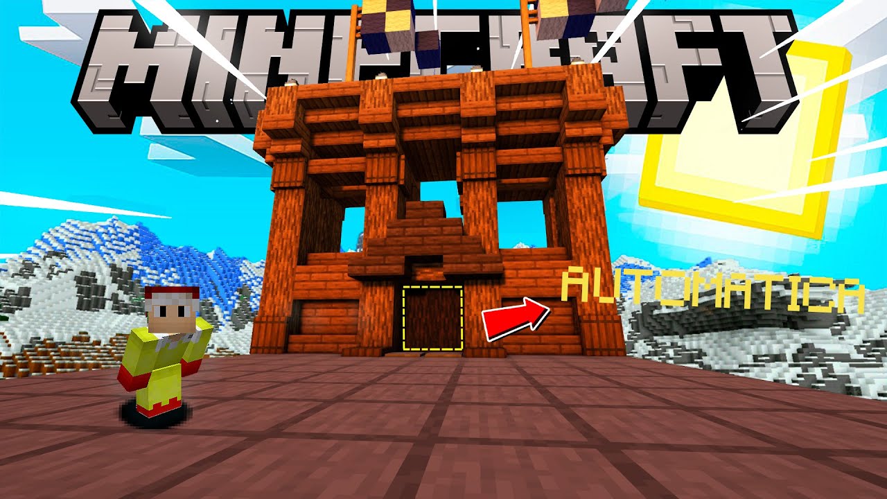 PORTA AUTOMÁTICA FÁCIL PARA INICIANTES MINECRAFT !!!!! 1.19 - YouTube
