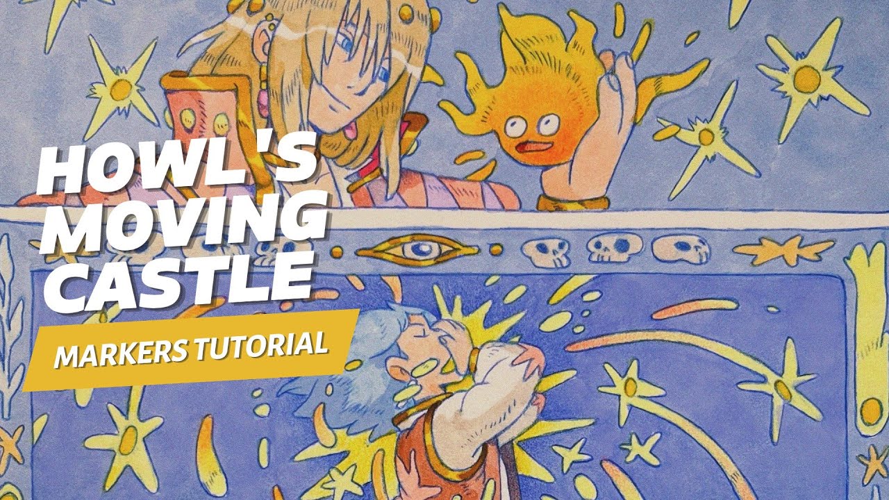 Howl's moving castle - Full process/tutorial 🌞🌊 - YouTube