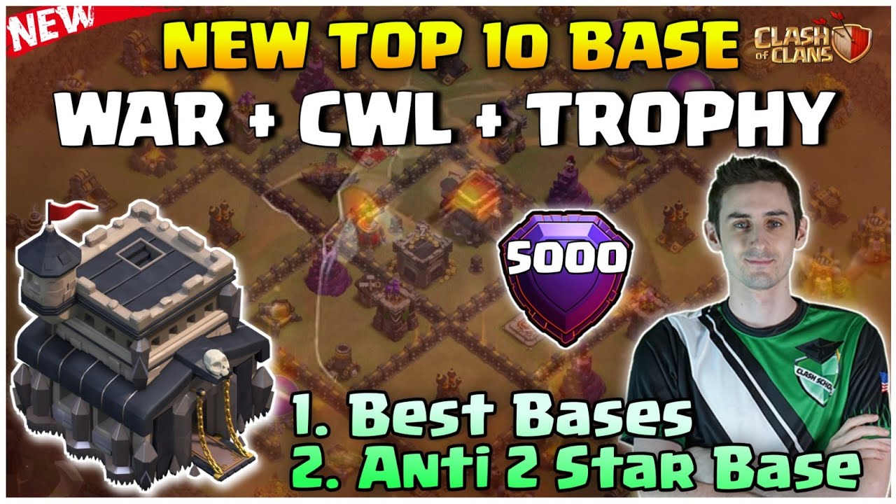 UNBEATABLE TH9 BASE WITH LINK 2023 | BEST TH9 WAR/CWL BASE | TH9 HYBRID ...