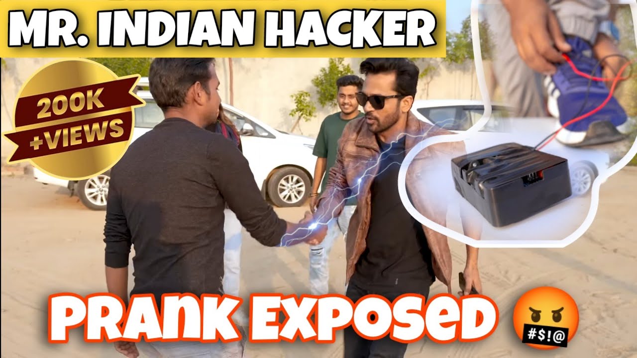 EXPOSED! Shock to Hand Shake Prank @MRINDIANHACKER - YouTube