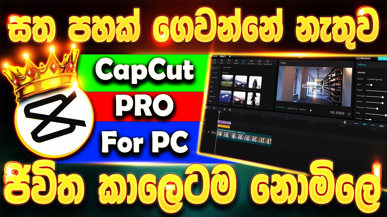 ජීවිත කාලෙම CapCut Pro නිකම් 😍 How To Edit Videos With Cap Cut Pro ...