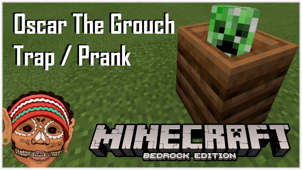 Minecraft "Oscar the Grouch" Composter Trap / Prank Tutorial for MCPE ...