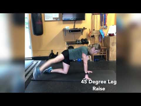 45 Degree Leg Raise - YouTube