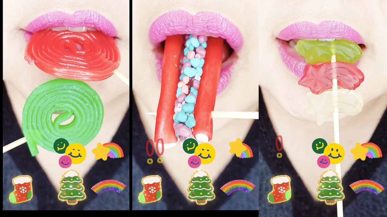 ASMR Gummi Marshmallow Eating Sounds #먹방 #asmreating - YouTube