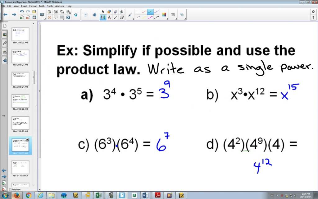 Exponents Product Rule - YouTube