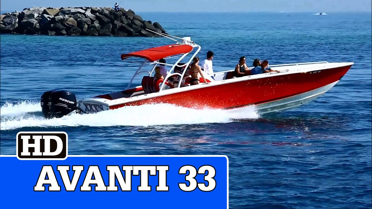 Avanti 33 with twin 275's | XXX'S - YouTube