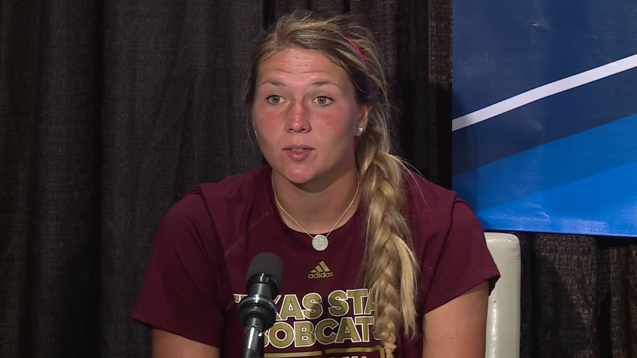NCAA Softball Press Conference (Texas State) | Ricci Woodard, Randi ...