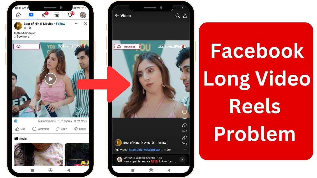 How to Fix Facebook Video Reels | Facebook Long Video Reels Problem ...
