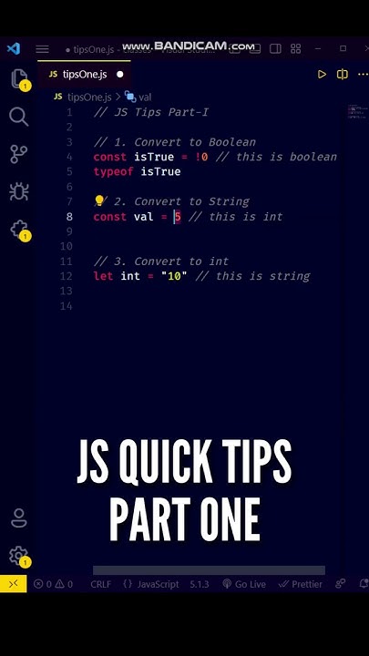 😋😋 Part One - JavaScript Quick Tips 2023 #shorts #javascript # ...