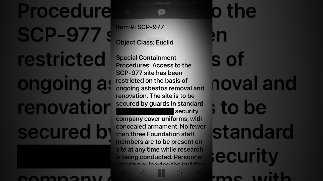 Scp 977 The Security Station - YouTube