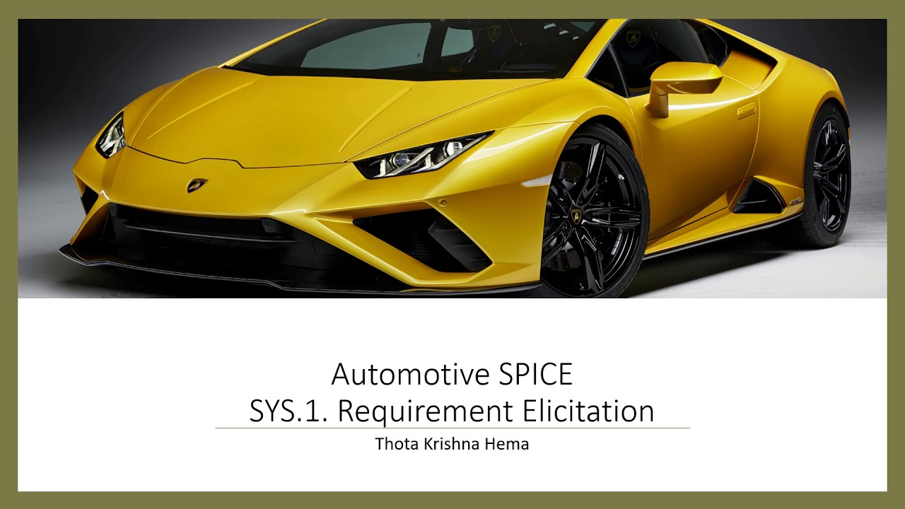 ASPICE SYS 1 Requirements Elicitation - YouTube