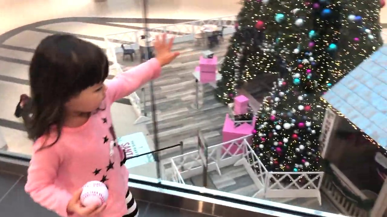 Kids are visiting Santa and dancing around Christmas Tree - YouTube