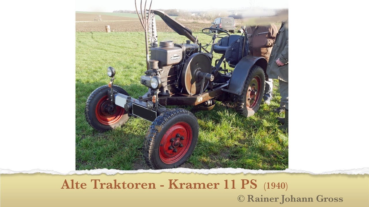 Alte Traktoren - Kramer K12 - 11 PS (1940) - YouTube