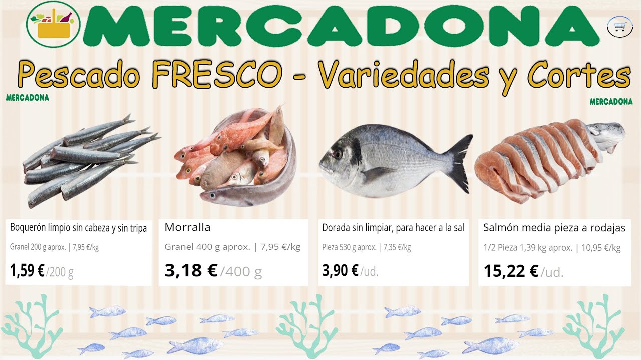 Descubre el Pescado Fresco de Mercadona | Lista Pescados de la ...