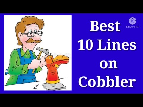 10 Lines on Cobbler in English/Community Helpers Cobbler/Essay on ...