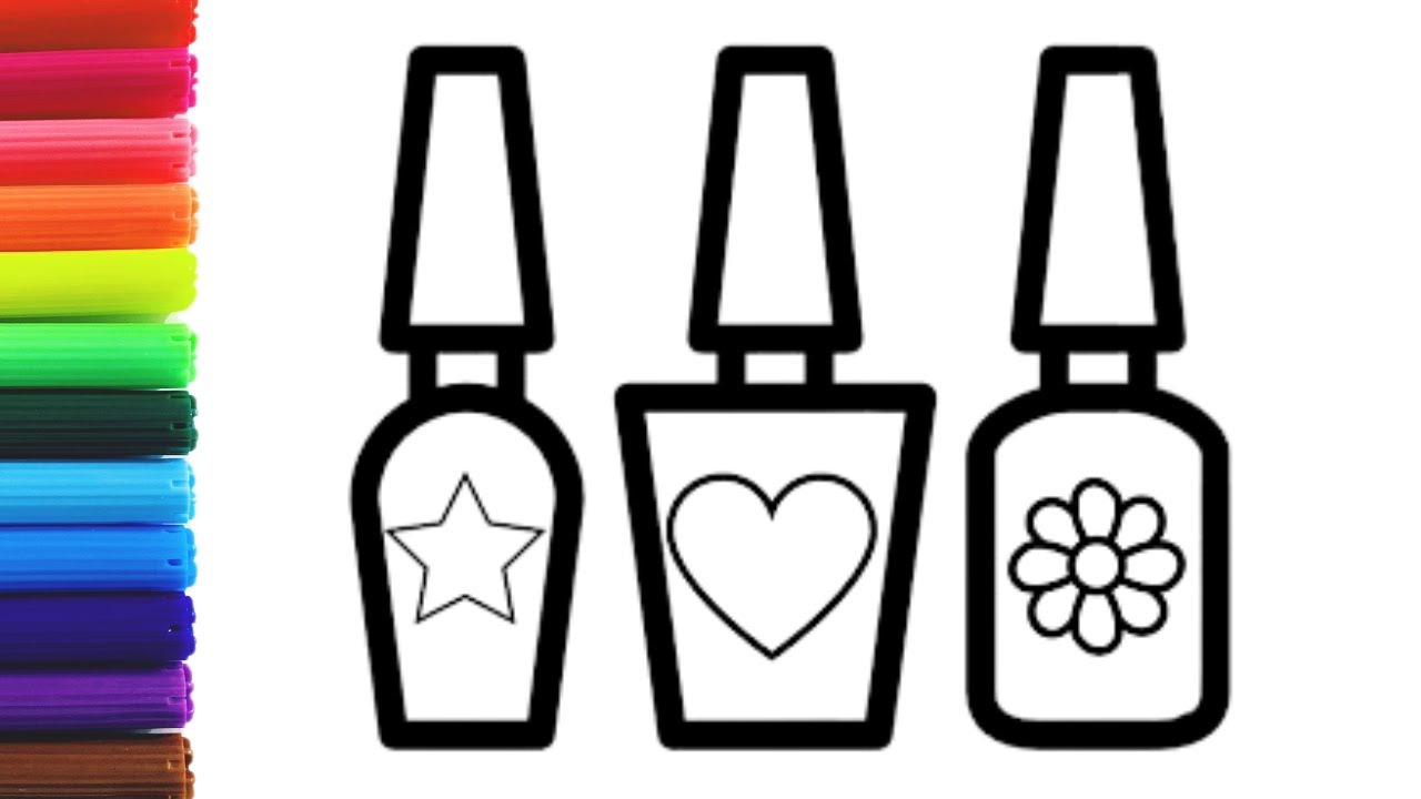 Nail Polish Drawing 💅 | Fun and Easy Art Tutorial - YouTube