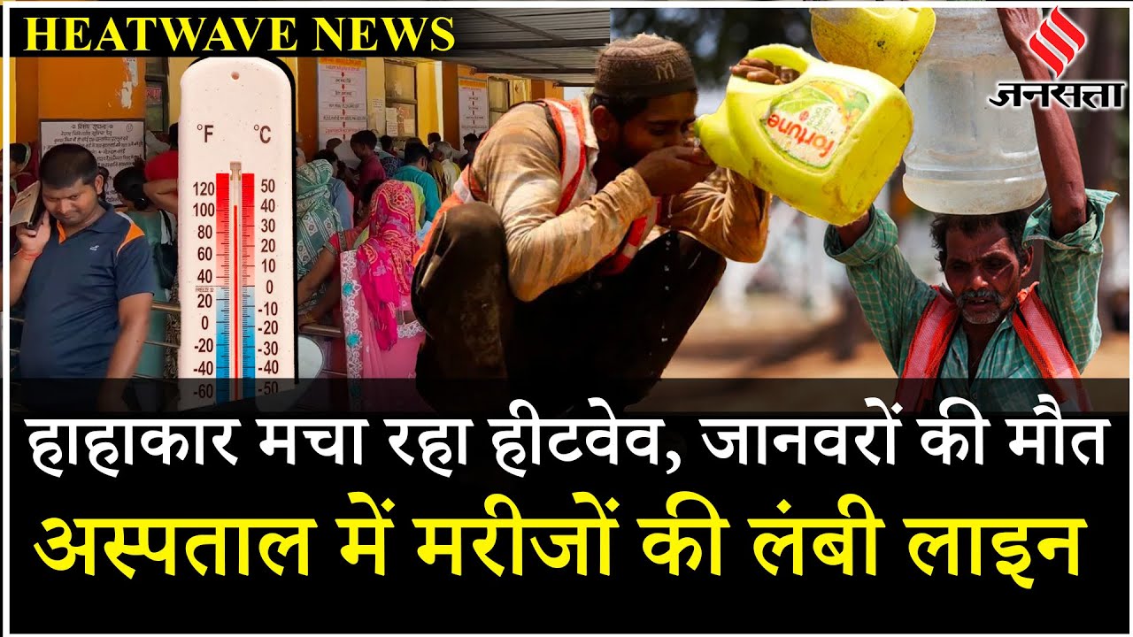 Heat Wave Weather Update: Mainpuri District Hospital के बाहर मरीज़ों की ...