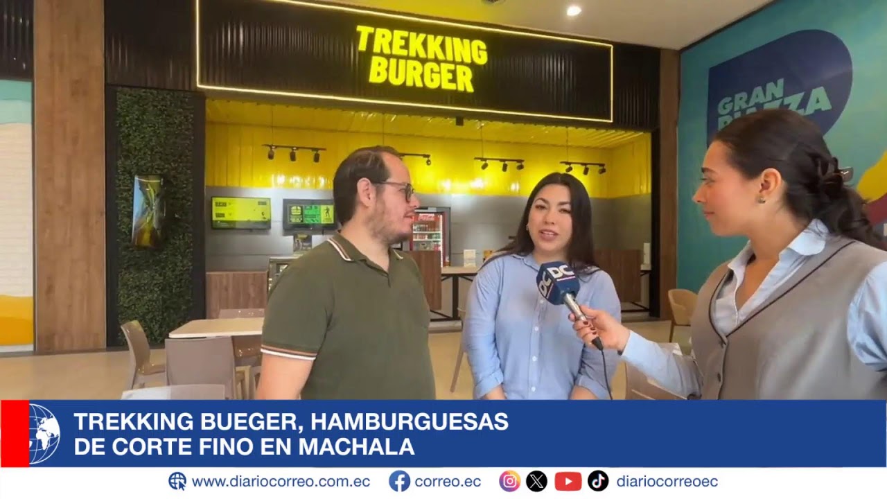 Trekking Bueger, hamburguesas de corte fino en Machala - YouTube