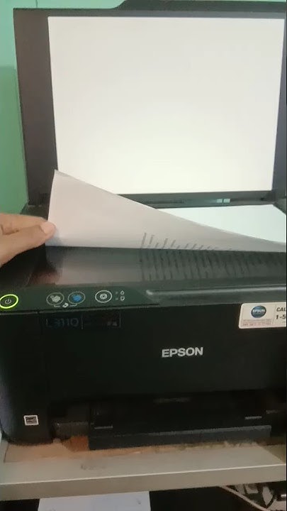 Cara Scan Dokumen Dengan Printer Epson L3110 - YouTube