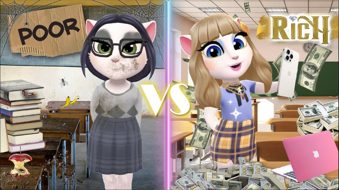 My talking Angela 2 | POOR Angela VS RICH Angela | cosplay - YouTube