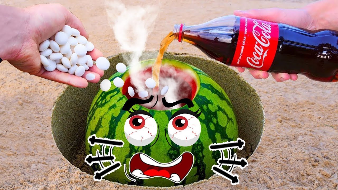 Boiling Watermelon by COCA COLA and MENTOS!? | Woa Doodles - YouTube