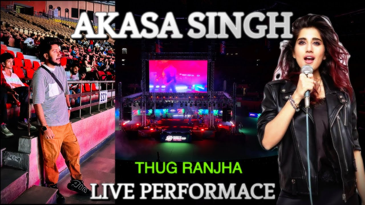Akasa Singh Live Performance🎬Thig Ranjha Song | Akasa Bollywood Songs ...