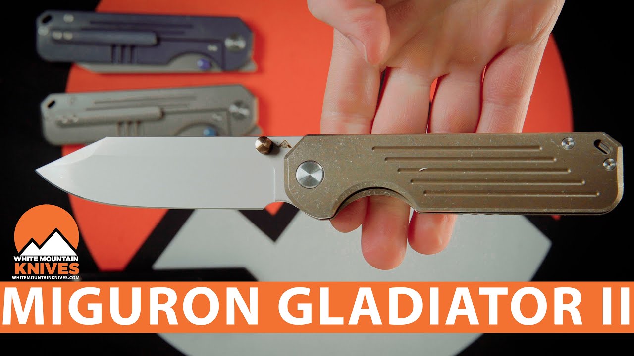 Miguron Gladiator II Folding Knife - Quick Look - YouTube